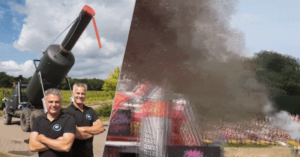 Grootste confettikanon ter wereld is een Deurnese uitvinding: 'Bam ...
