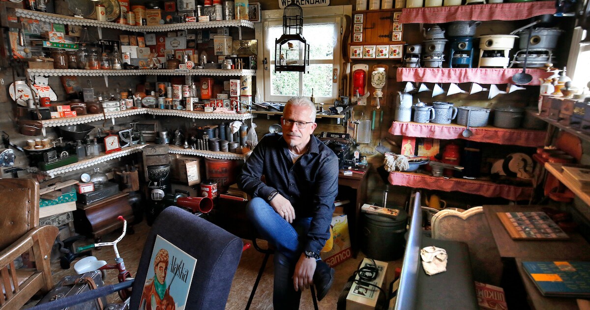 Teus verzamelt van alles: ‘Het tuinhuis is net een museum, waarvan ik ...