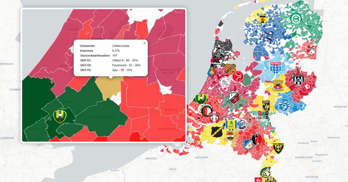 Door een fout met postcode lijkt het alsof dit Zuid-Hollands dorpje een ...