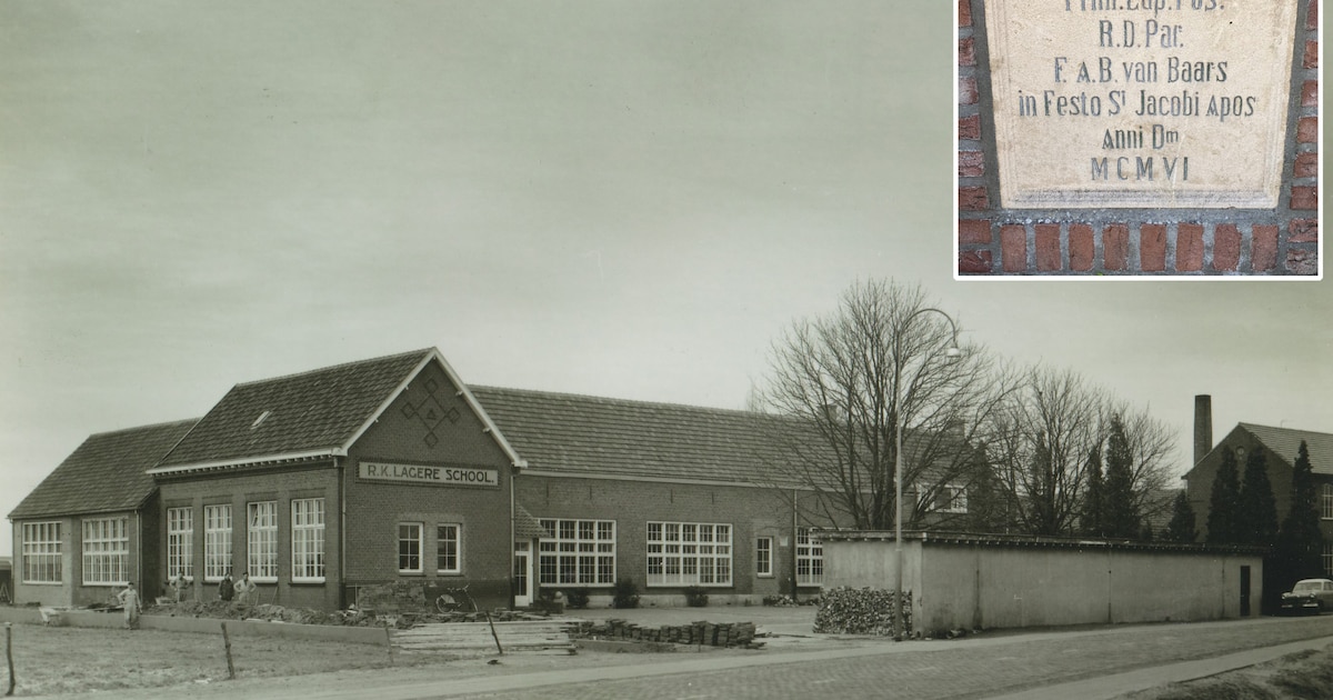 Nog één steen over van de eerste dorpsschool in Budel-Schoot ...