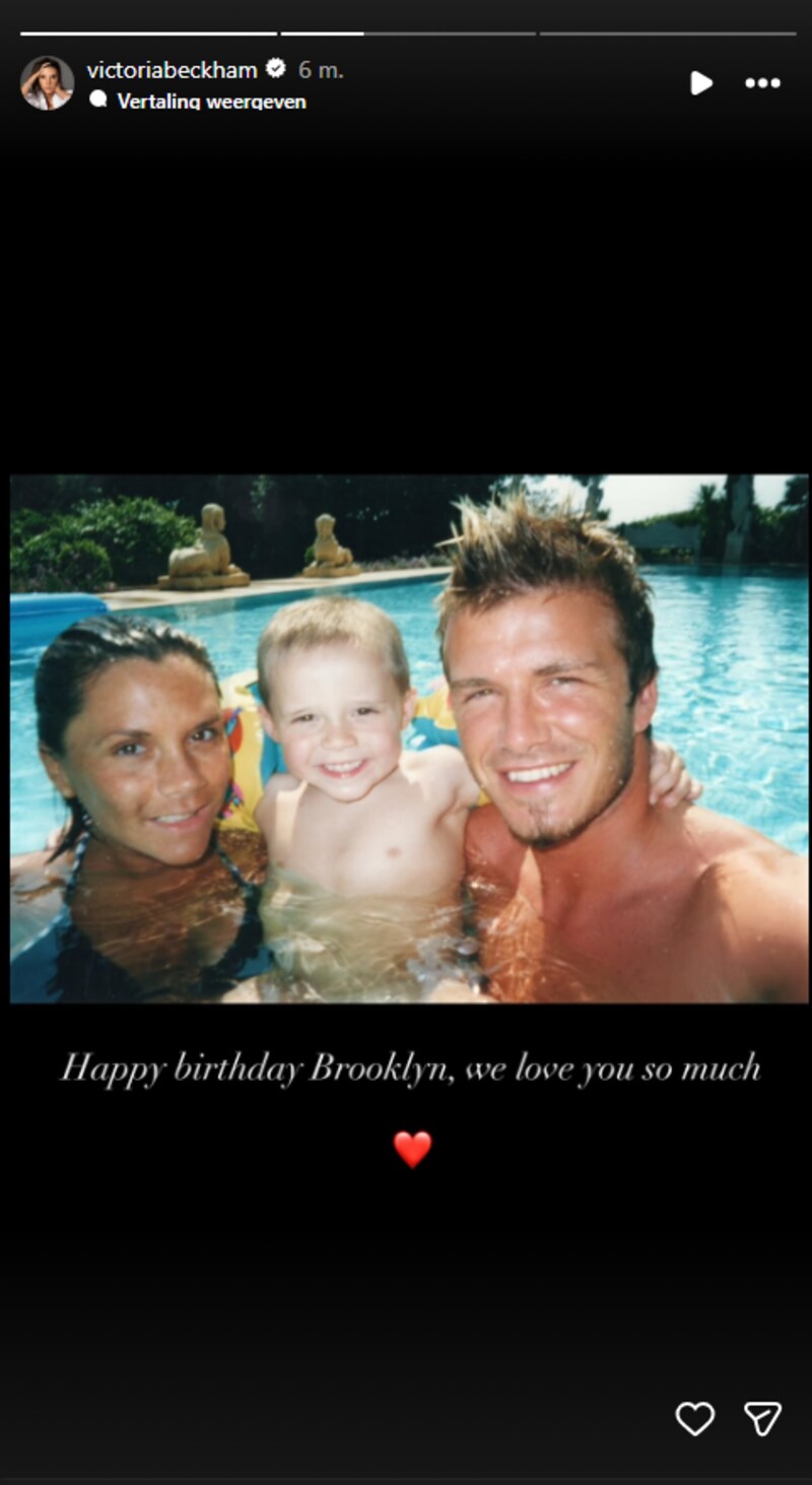 Victoria en David Beckham feliciteren jarige zoon Brooklyn na ...