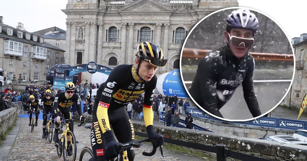 Sneeuw zit Jonas Vingegaard en co dwars in Spanje: ‘Renners huilden van ...