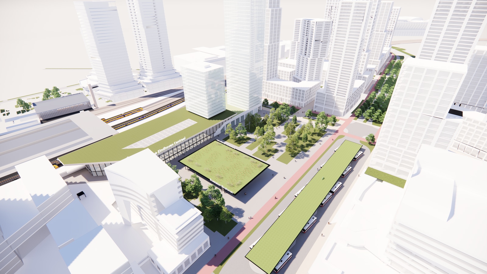 This is how the new busstation in Eindhoven will be moved underground ...