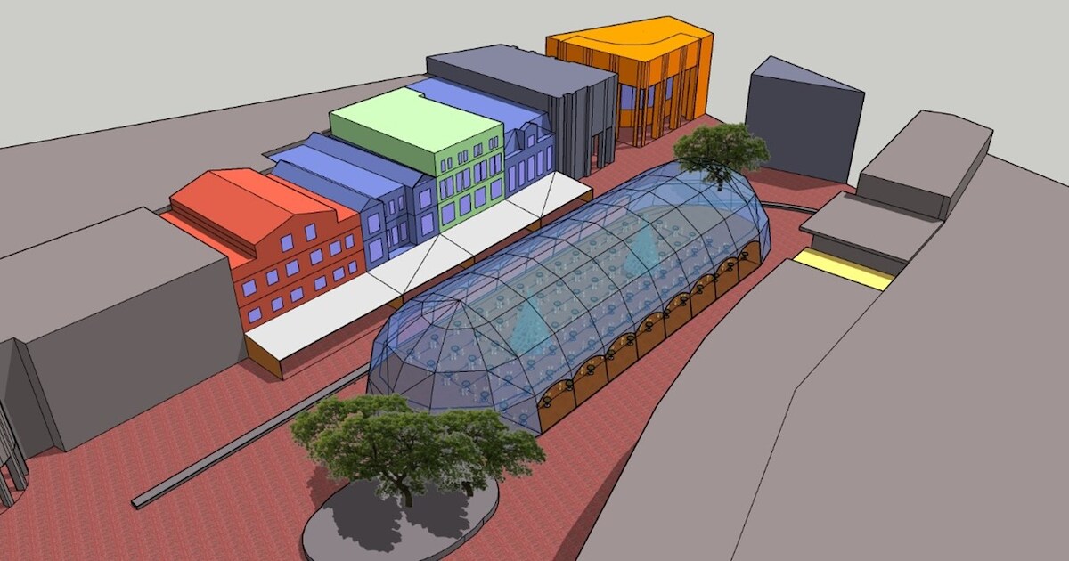 Gigantische iglo overkapt terrassen op de Eindhovense Markt, ‘dit kan ...