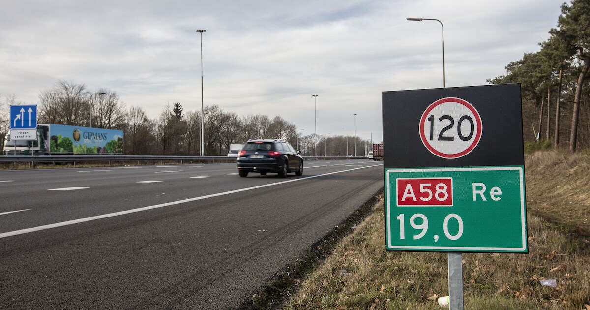 Innovaties getest op extra rijstrook bij tankstation Kloosters aan A58 ...