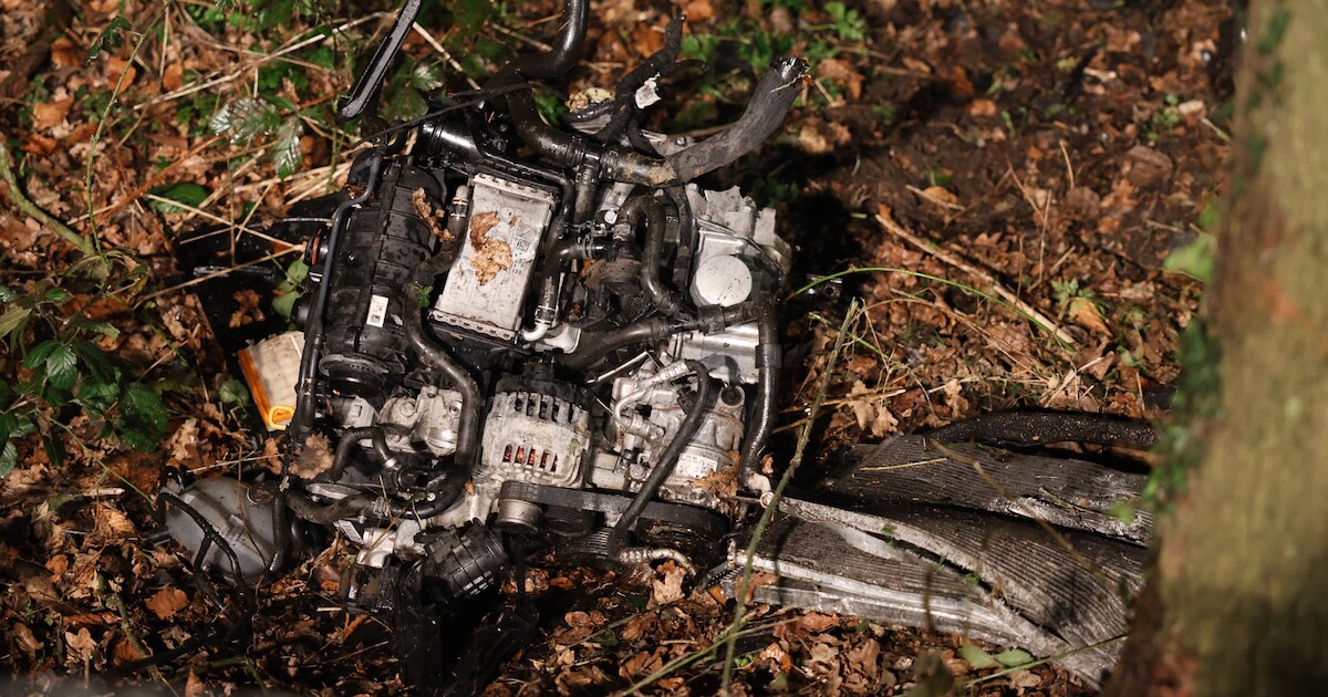 Auto verliest motorblok bij botsing tegen boom in Sint-Oedenrode | 112 ...