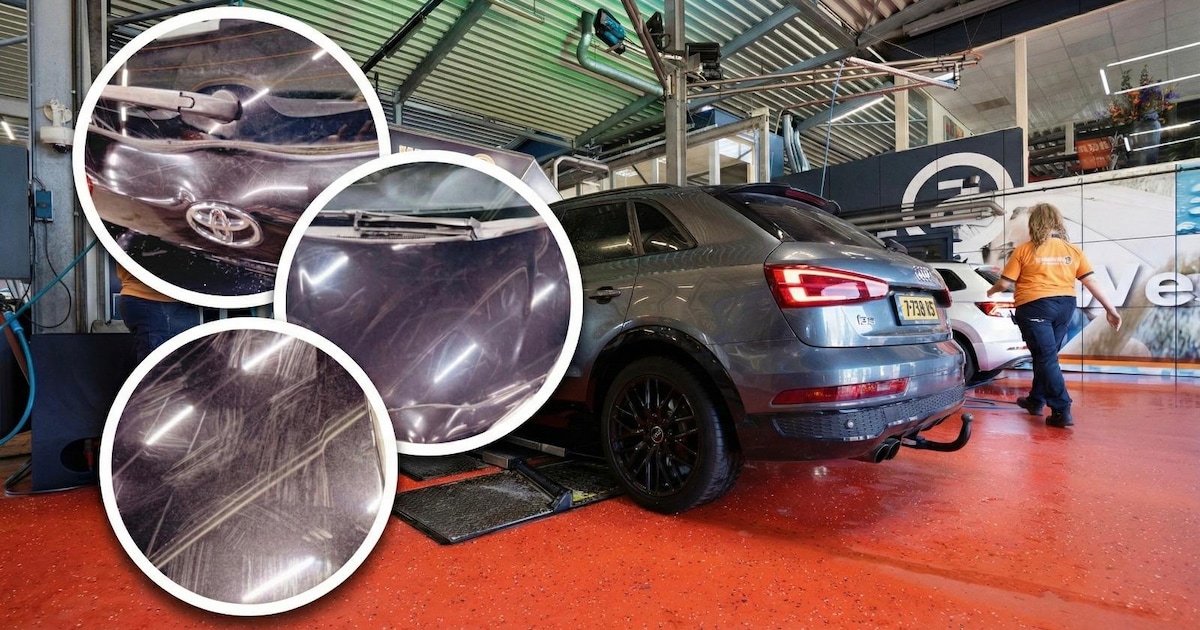 Grote schrik na wasbeurt: auto van man zit vol krassen, maar rechter ...