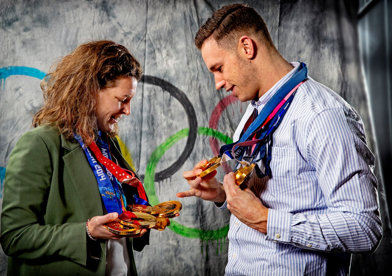 Harrie Lavreysen en Ireen Wüst in gesprek over olympische druk: ‘Was ...