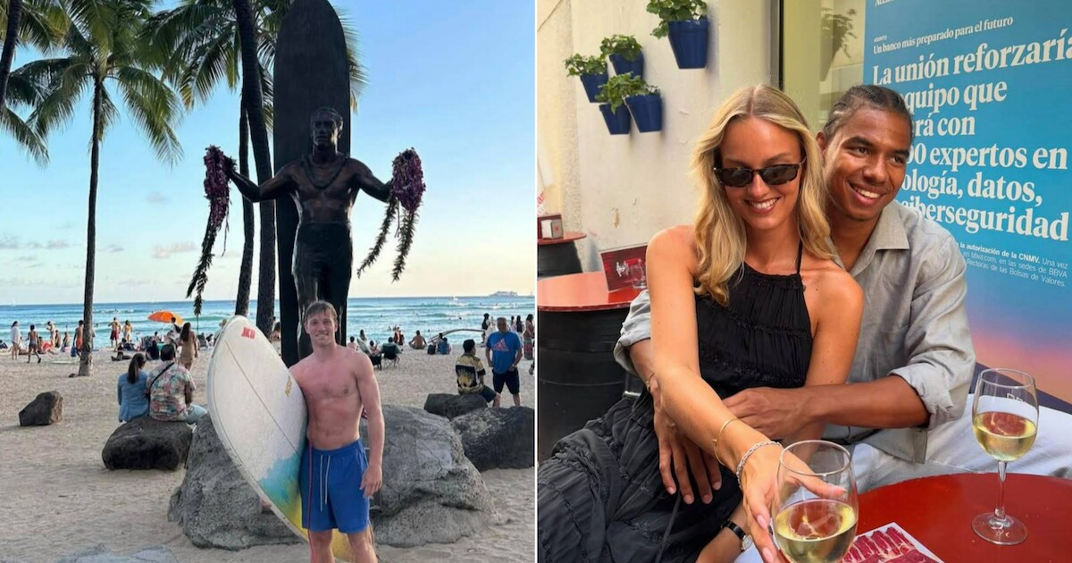 Voetballers op vakantie | Zian Flemming op surfplank op Hawaï, Luis ...