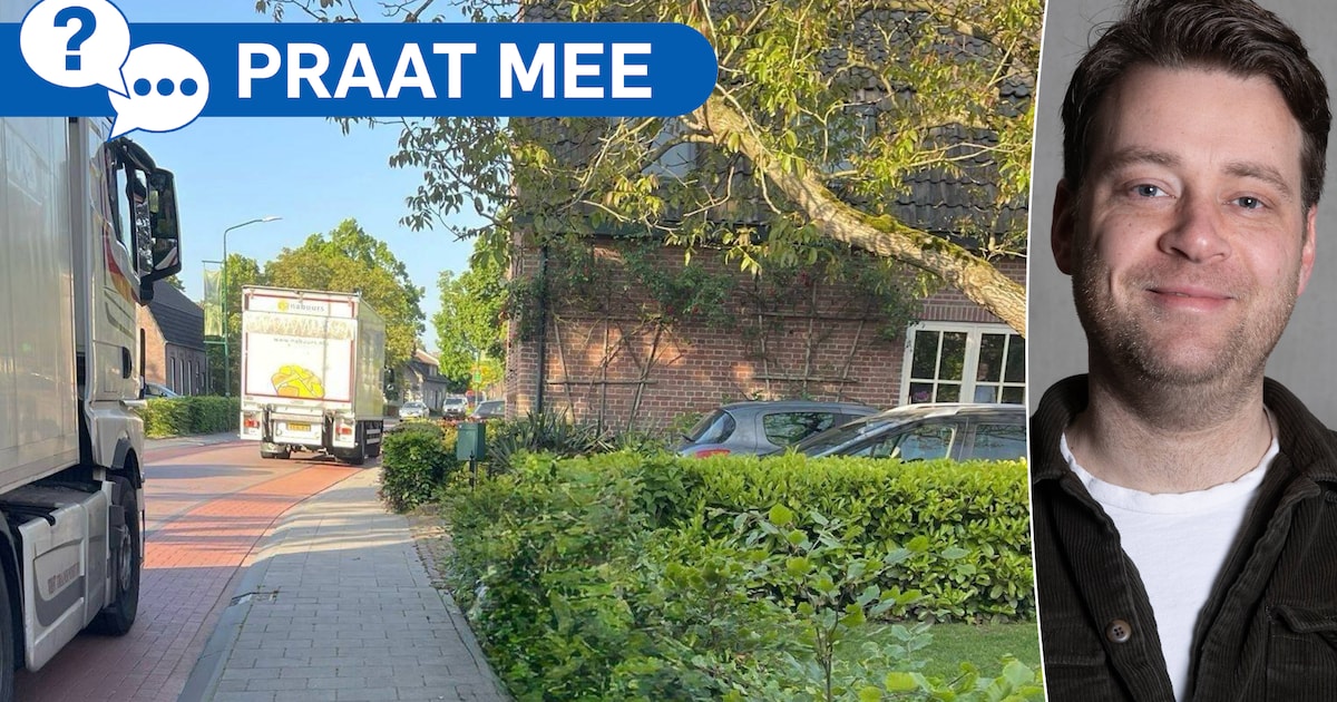 Inwoners van Leende slaan alarm over zwaar vrachtverkeer: ‘Je dendert ...