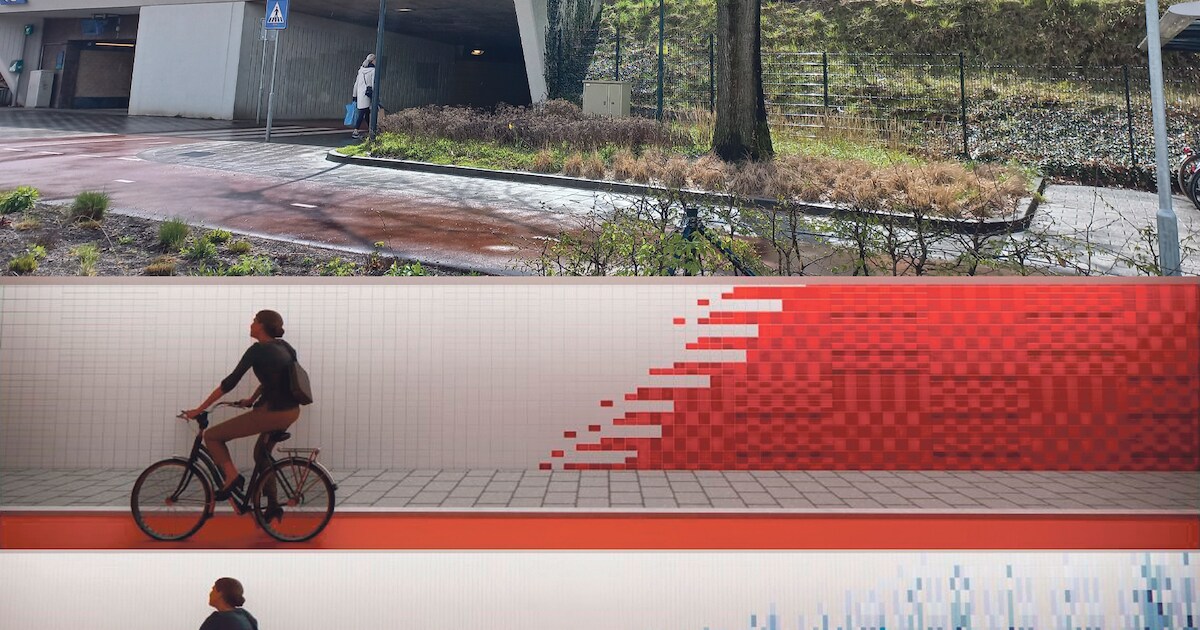 Nieuwe uitstraling tunnel NS-station Geldrop; Brabants bont of ...