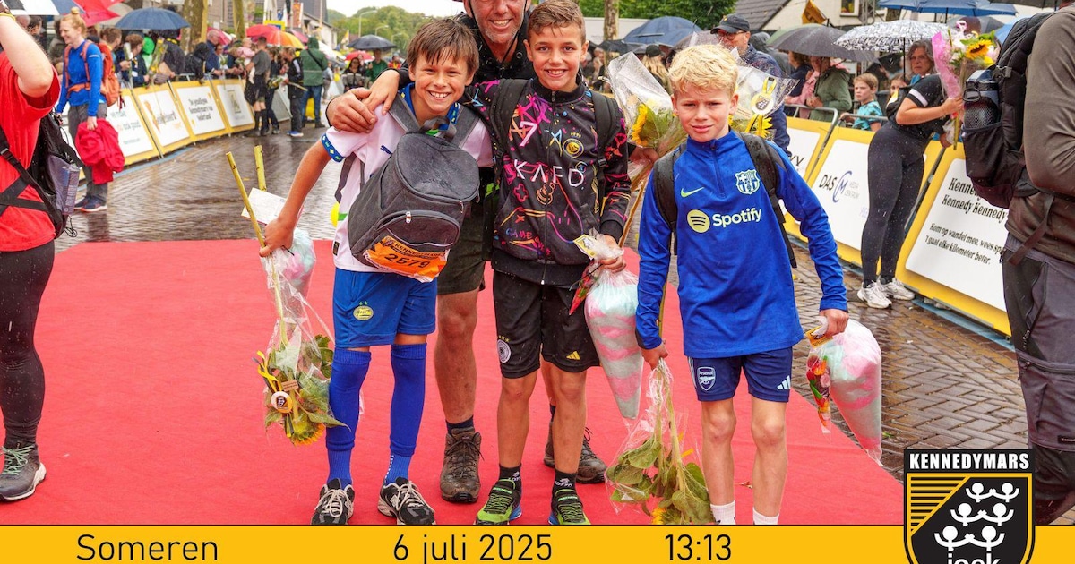 Somerense kinderen (10) lopen illegaal de 80 kilometer lange Kennedy ...