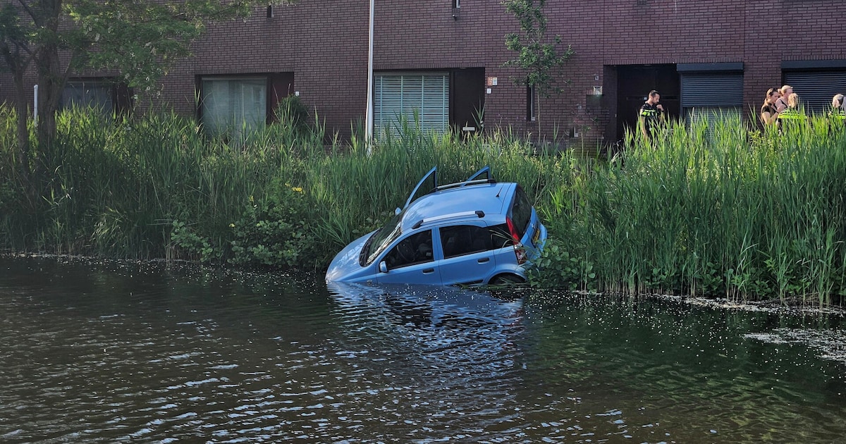 Auto schiet van de weg en belandt in vijver in Tilburg, vrouw en kind ...