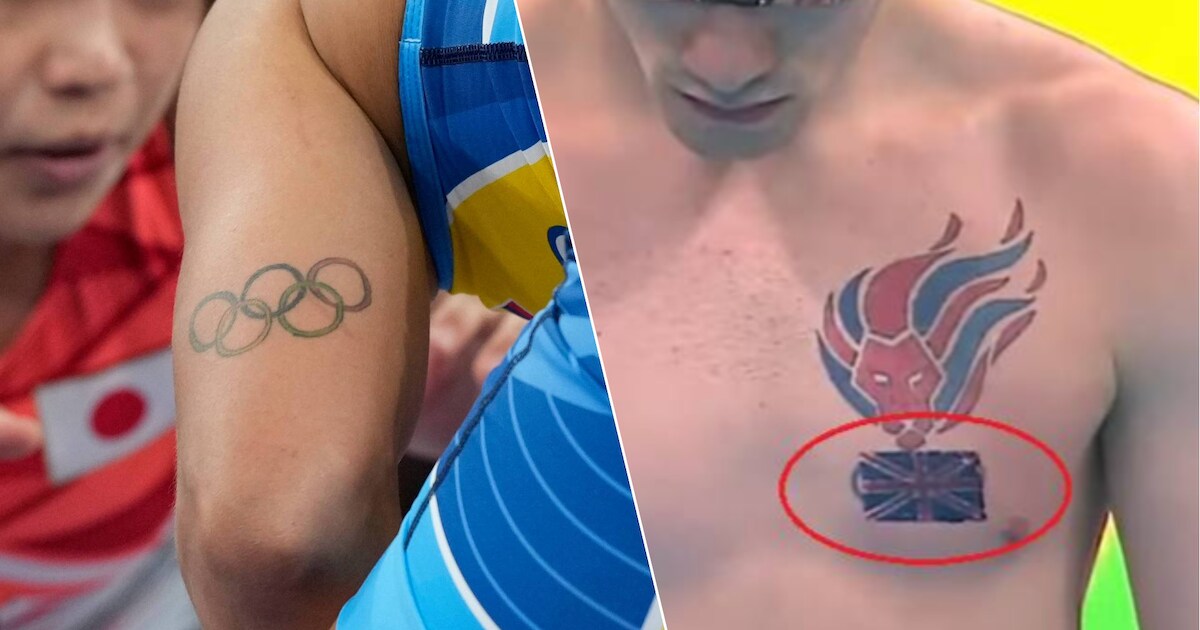 Opmerkelijke regel geschrapt: atleten hoeven tatoeage van olympische ringen niet langer te ...