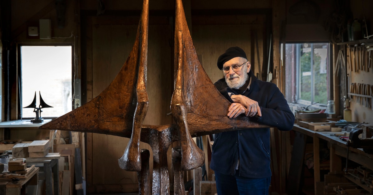 Beeldhouwer Joep Coppens (82) heeft zijn laatste beeld gemaakt: ,,Het ...
