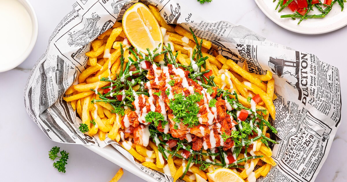Wat Eten We Vandaag: Loaded fries met kabeljauw en zeekraal | Koken ...