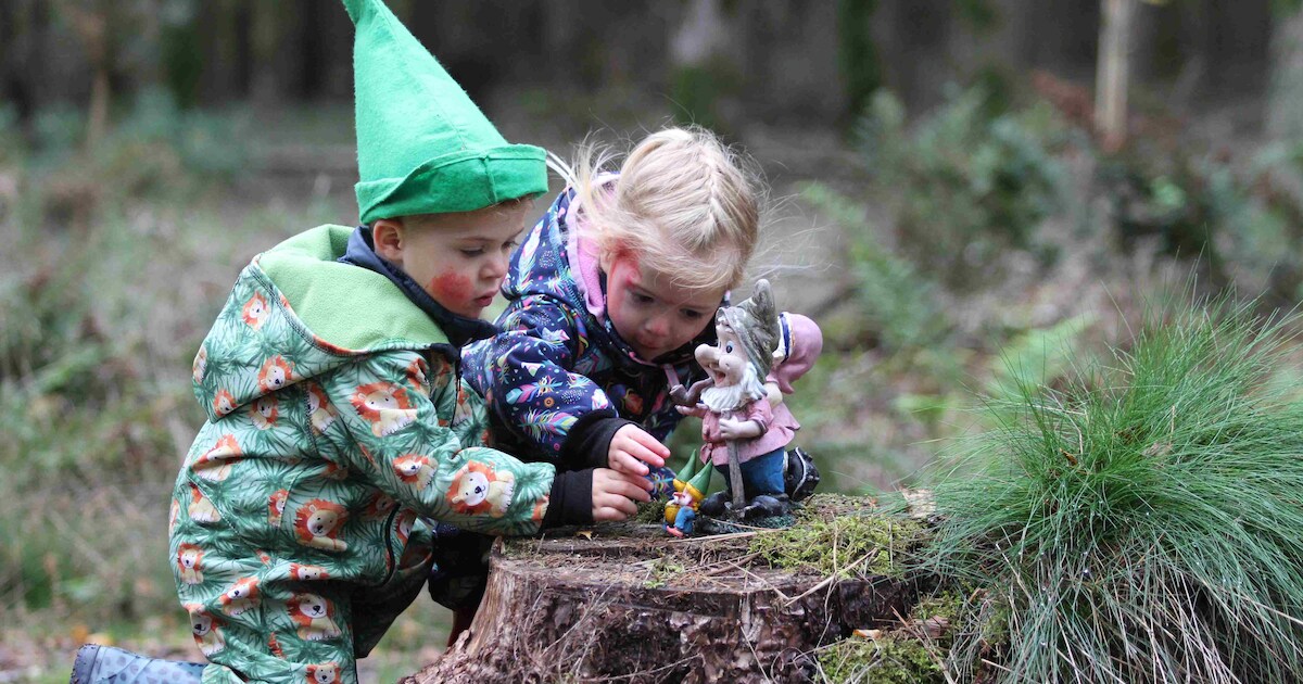 Op zoek naar kabouter Mondriaan in het Kabouterbos in Wintelre | Eersel ...