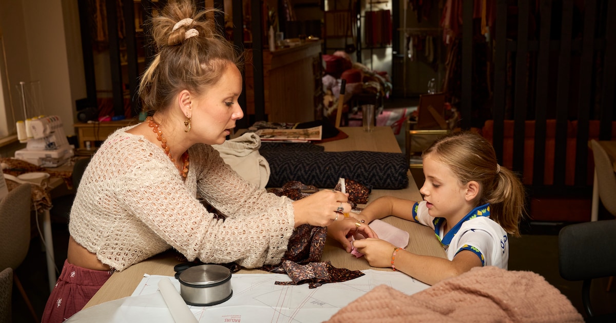 Jessica (34) uit Nuenen opent een naaiate­lier: 'Ik word soms verliefd ...