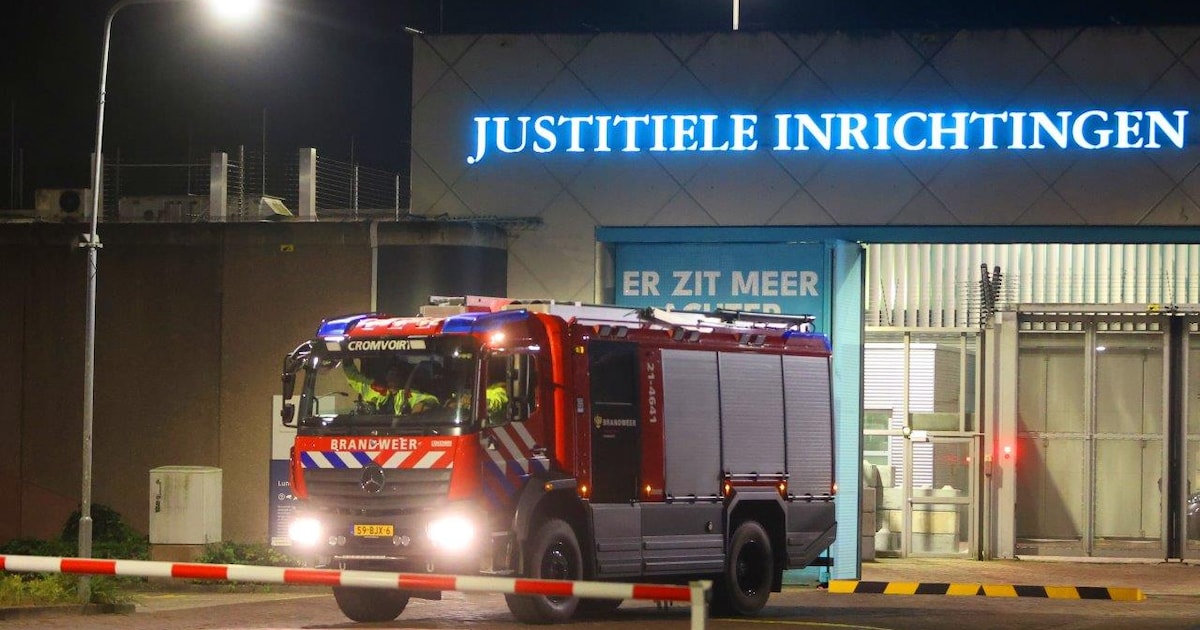 162 gevangenen geëvacueerd uit vleugel van PI Vught door brand in ...