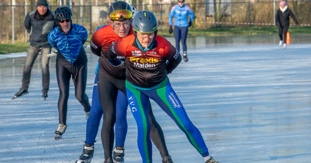 Water op het ijs: schaatsbaan Stevensbeek tijdelijk dicht, vanavond ...