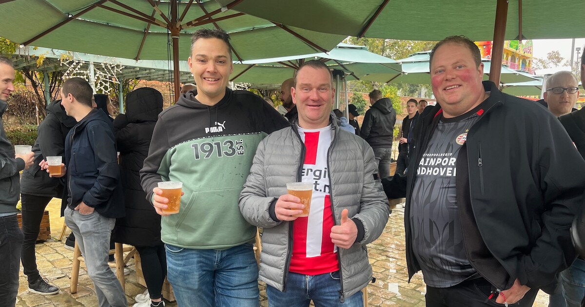 Altijd zon, maar nét nu PSV speelt regent het pijpenstelen in Sevilla ...