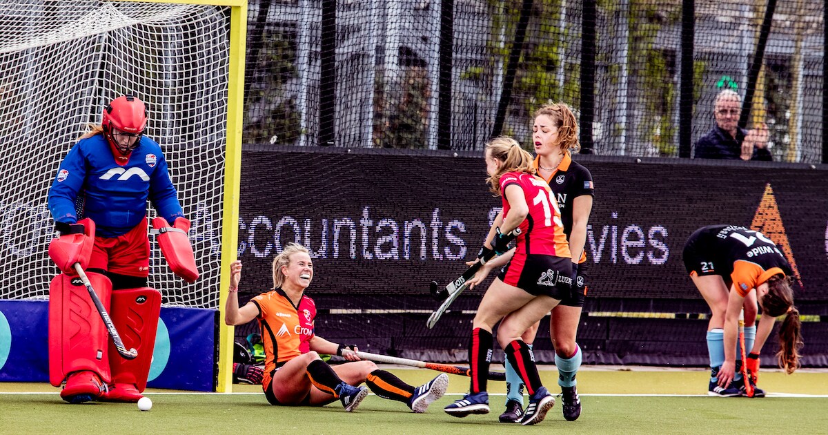 Hockeysters Oranje-Rood op titelkoers na zege in topper, maar ‘het ...