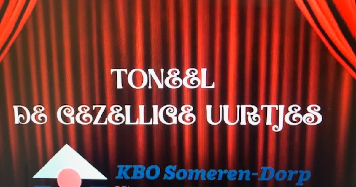 Toneel van KBO in Someren | Someren | ED.nl