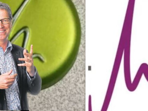 Is het wijn, de gemeente, of een nieuwe partij? Met de paarse krul kan ...