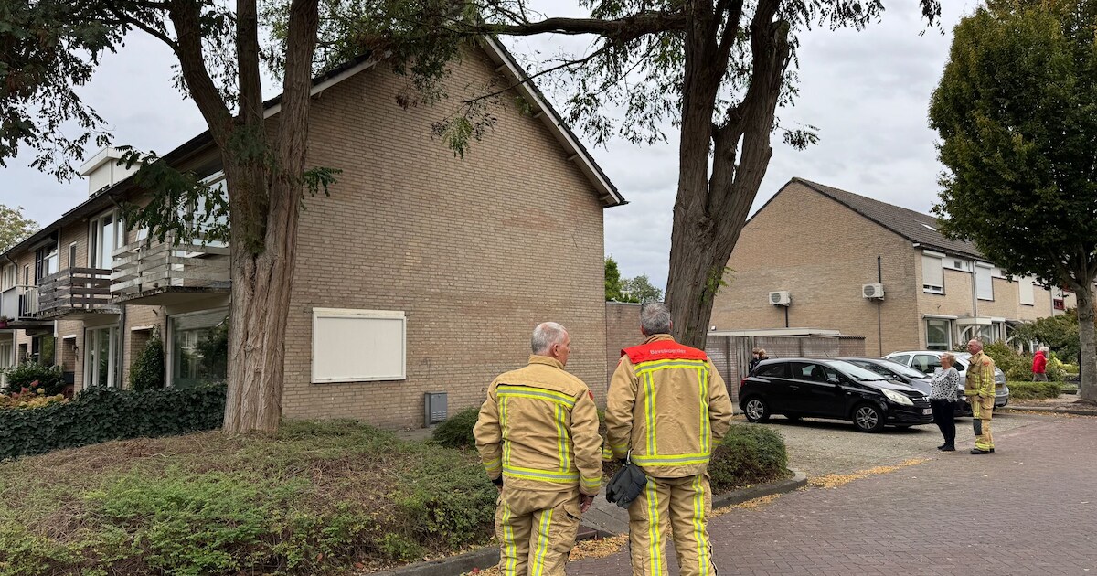 Tak bezwijkt door een windvlaag en valt op dak van woning in Gemert ...
