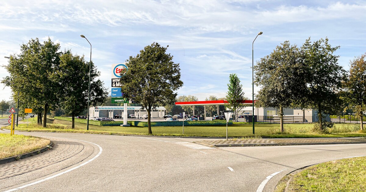 Zo komt het nieuwe, bemande tankstation langs de N279 bij Beek en Donk ...