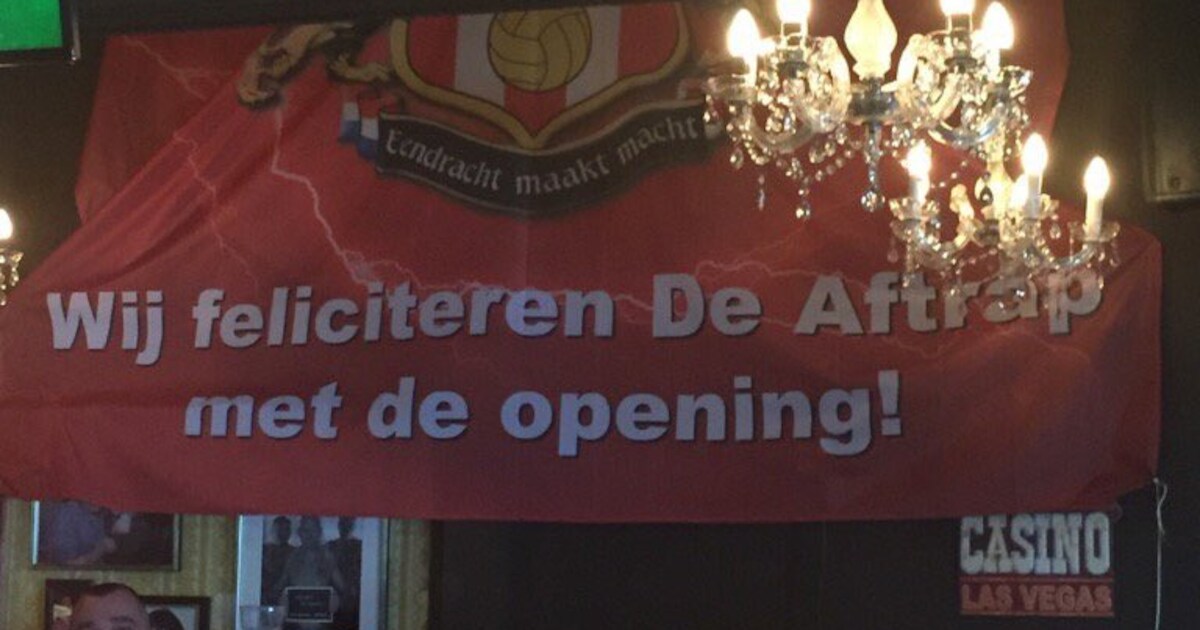 Burgemeester Jorritsma opent supporterscafé De Aftrap op nieuwe locatie ...