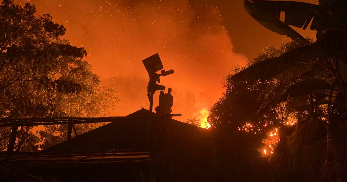 Duizenden Rohingya-vluchtelingen dakloos nadat kamp in brand vliegt | Buitenland | ED.nl