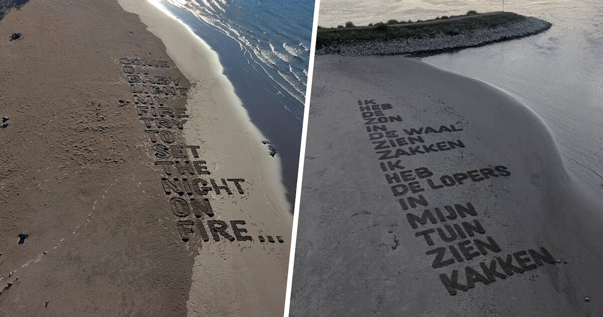 Mysterieuze tekst op het Waalstrandje: wie zit er achter deze ...