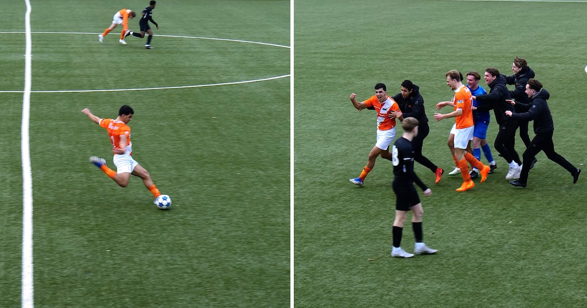 Amin (18) maakt wereldgoal in het amateurvoetbal: ‘De trainer ...