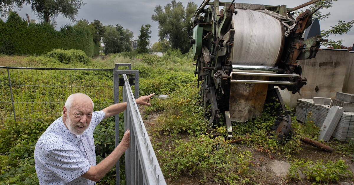 Willem en Rob lossen raadsel van oude drukpers op gemeentewerf Helmond ...