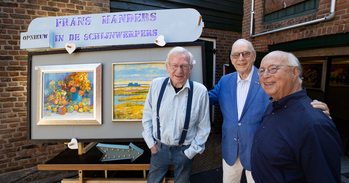 Kees, Jacques en Willem eren ‘goede vriend’ Frans Manders met een ...