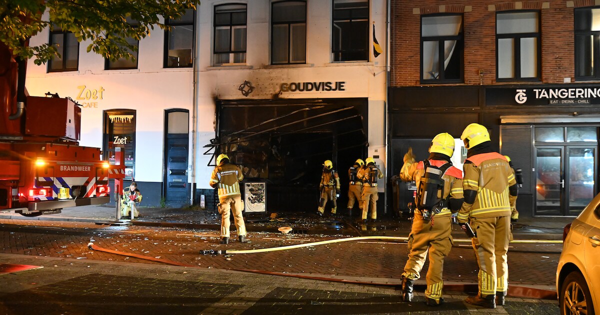 Viszaak Goudvisje in Breda verwoest door explosie, bewoners boven en ...