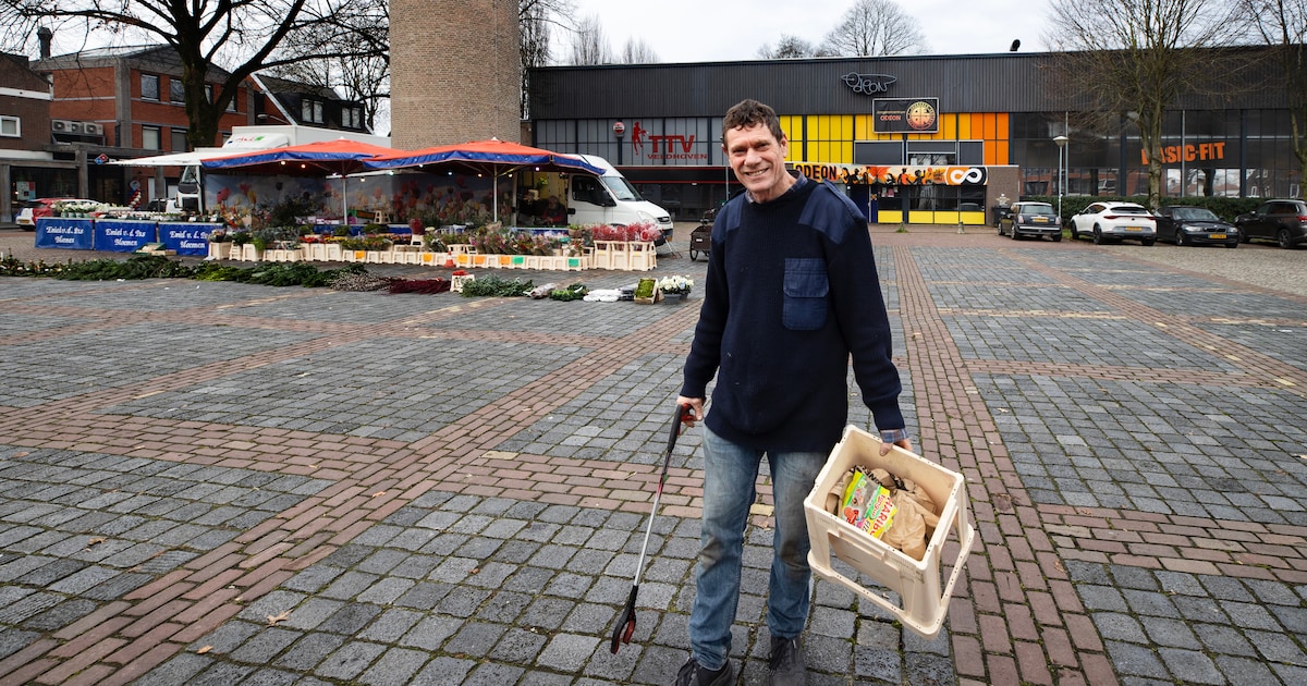 Bloemist Emiel ergert zich aan rommel, dus ruimt hij het zelf op ...