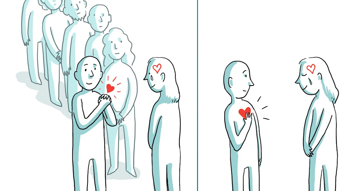 Geen handen schudden, maar wel een handkus tijdens condoleren ...