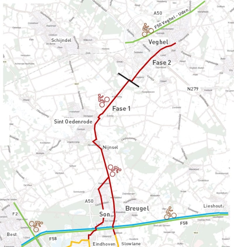 Son en Sint-Oedenrode stemmen in met aanleg snelfietsroute tussen de kernen | Son en Breugel | ED.nl