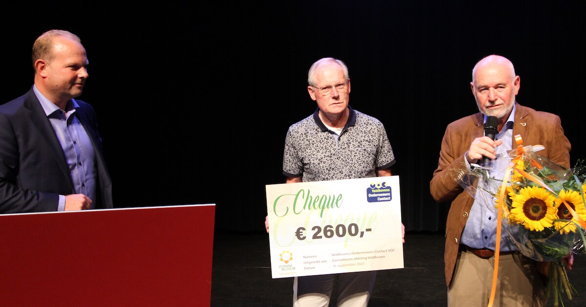 2600 euro van Veldhovense ondernemers voor Zonnebloem; ‘elkaar ...