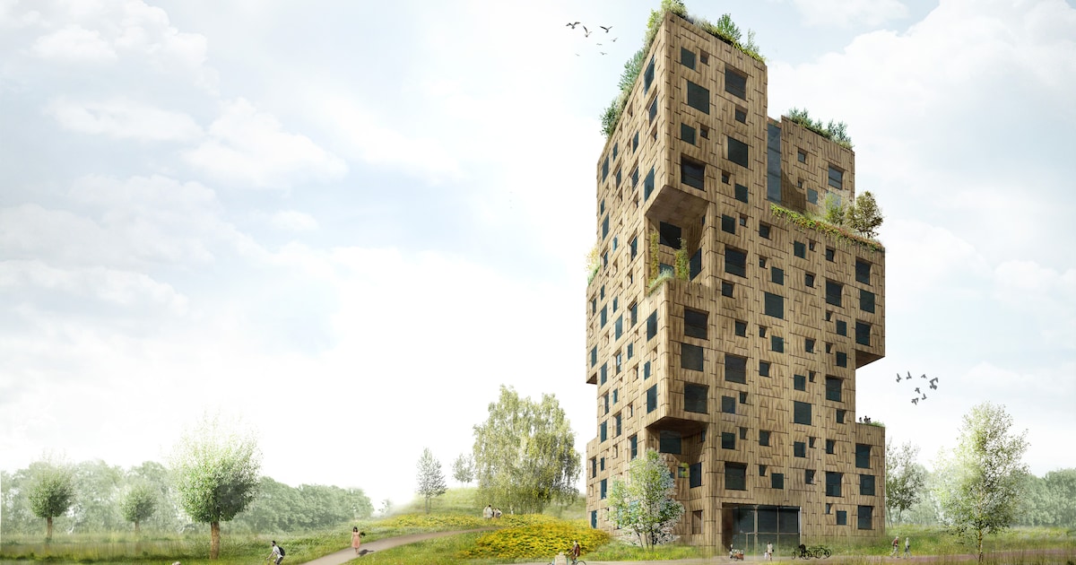 Een woontoren van stro en hout, da’s best bijzonder ...