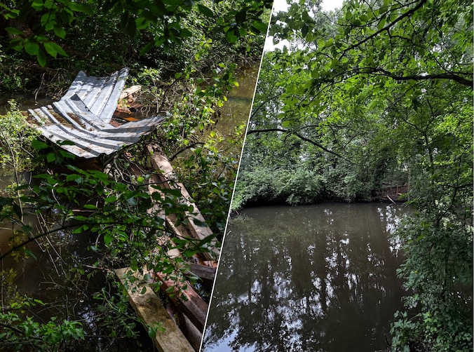 Eiland bij Prehistorisch Dorp is eindelijk weer schoon: ‘Nog dezelfde ...