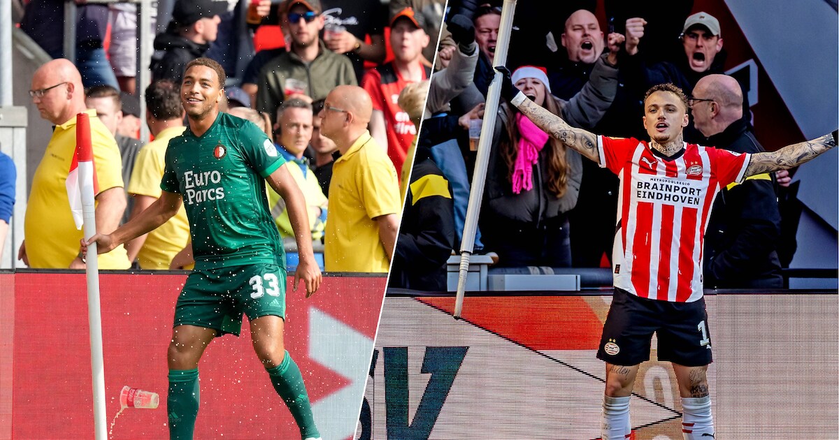 Noa Lang kopieerde juichende Feyenoorder na openingsgoal PSV: ‘Ik houd ...