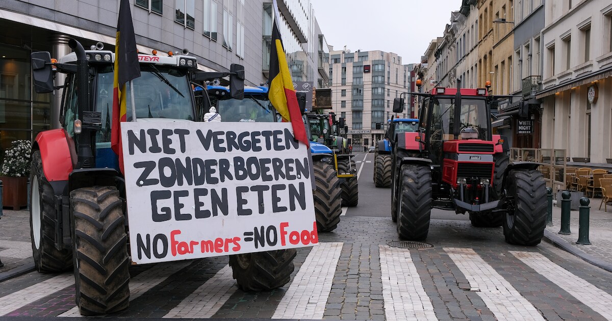 Groot boerenprotest in aanloop verkiezingen, trekkers vanuit heel ...