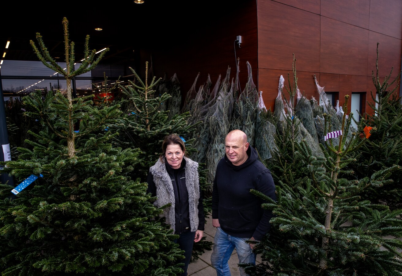 John verkoopt al 40 jaar kerstbomen en geeft er daarom 40 weg aan ...