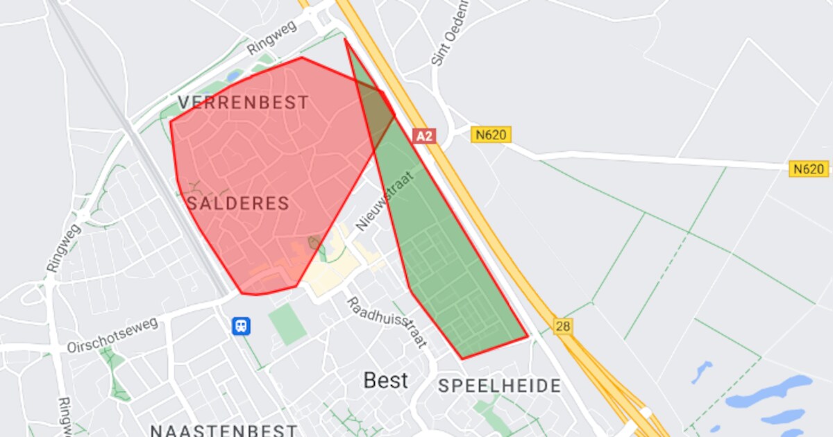 Stroomstoring verholpen in Best, 1116 klanten zaten zonder stroom ...