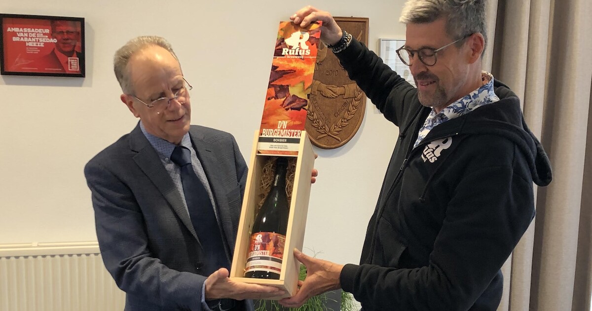 Bierbrouwer uit Heeze eert vertrekkend burgemeester Verhoeven met nieuw ...