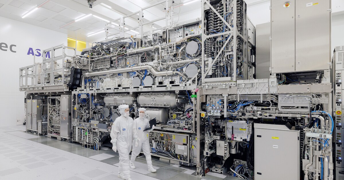 Nieuwe proeflijn met ASML-machine bij Imec in Leuven stap verder | Veldhoven | ed.nl