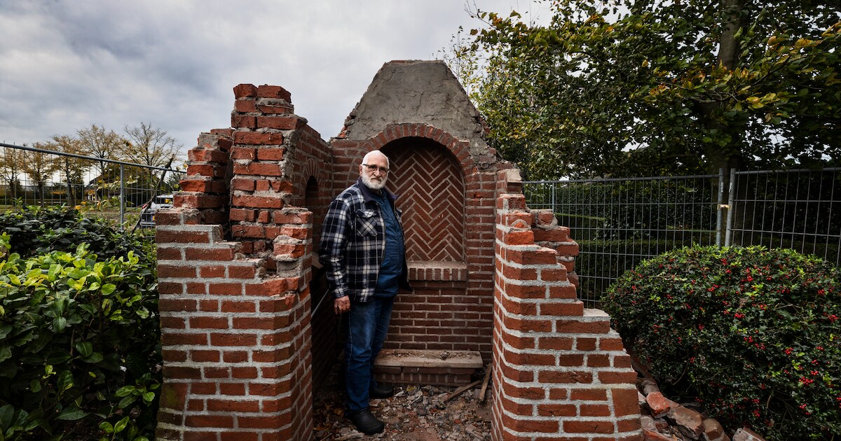 Kapel uit 1948 in Someren ingestort door storm Ciarán | Someren | ed.nl
